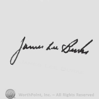 Mark with Signature: James Lee Burke. | #563678
