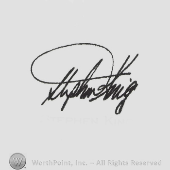 Mark with Signature: Stephen King. | #563684