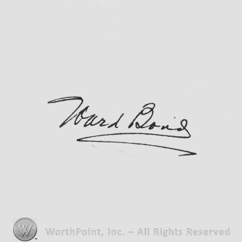 Mark with Signature: Ward Bond. | #563698
