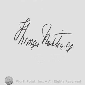 Mark with Signature: Thomas Mitchell. | #563713