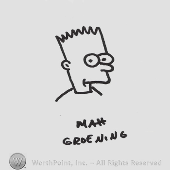 Mark with Signature: Matt Groening. | #563737
