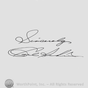 Mark with Signature: Carl Perkins. | #563749