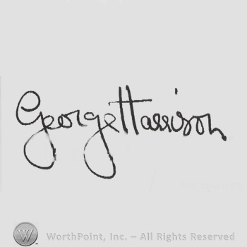 Mark with Signature: George Harrison. | #563754