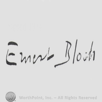 Mark with Signature: Ernest Bloch. | #566201