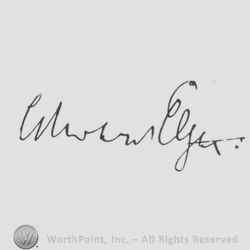 Mark with Signature: Edward Elgar. | #566282