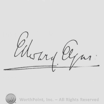 Mark with Signature: Edward Elgar. | #566283