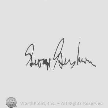 Mark with Signature: George Gershwin. | #566325