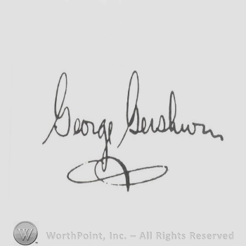 Mark with Signature: George Gershwin. | #566326
