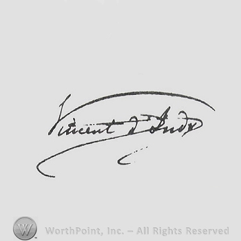 Mark with Signature: Vincent D'Indy. | #566353
