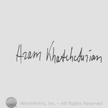 Mark with Signature: Aram Ilyich Khachaturian. | #566370
