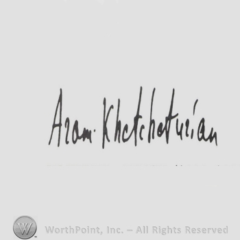 Mark with Signature: Aram Ilyich Khachaturian. | #566371