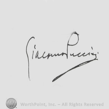Mark with Signature: Giacomo Puccini. | #566471