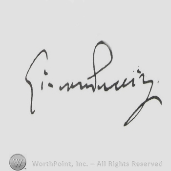 Mark with Signature: Giacomo Puccini. | #566472