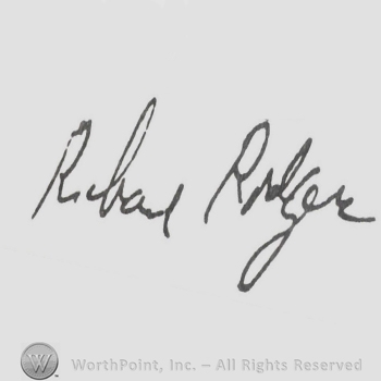 Mark with Signature: Richard Rodgers. | #566489