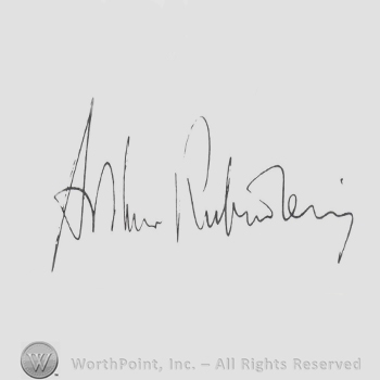 Mark with Signature: Artur Rubinstein. | #566495