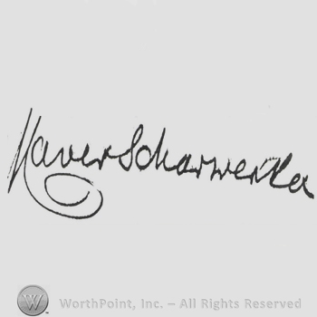 Mark with Signature: Xaver Scharwenka. | #566502