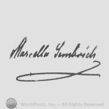 Mark with Signature: Marcella Sembrich. | #566534