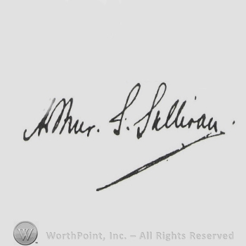 Mark with Signature: Arthur Sullivan. | #566551