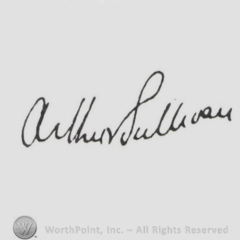 Mark with Signature: Arthur Sullivan. | #566552