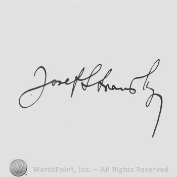 Mark with Signature: Josef Stransky. | #566553