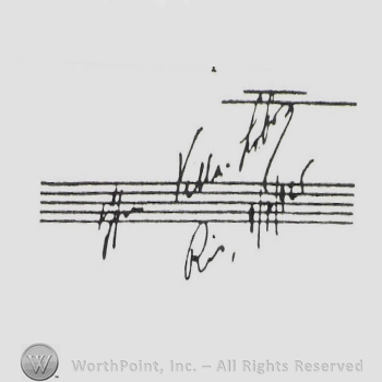 Mark with Signature: Hector Villa-Lobos. | #566575