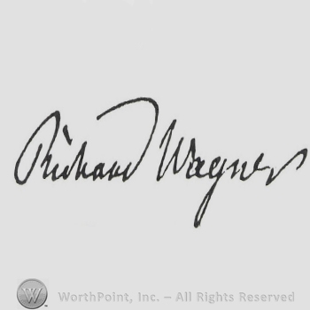 Mark with Signature: Richard Wagner. | #566581