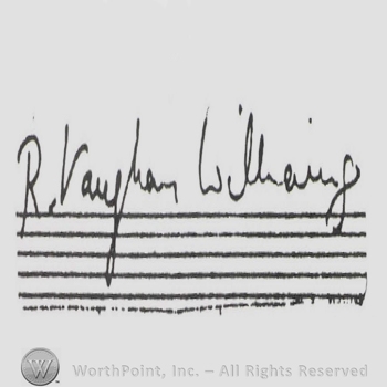 Mark with Signature: Ralph Vaughan Williams. | #566584