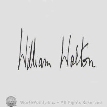 Mark with Signature: William Walton. | #566586