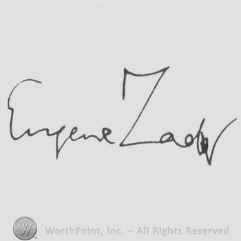 Mark with Signature: Eugene Zador. | #566601
