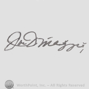 Mark with Signature: Joe DiMaggio. | #567919