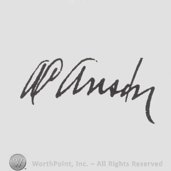 Mark with Signature: Cap Anson. | #567948