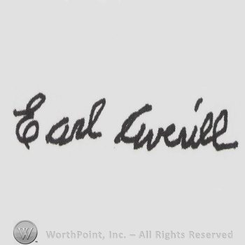 Mark with Signature: Earl Averill. | #567953