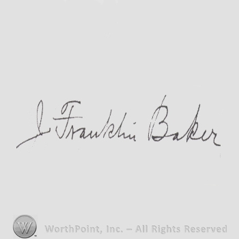 Mark with Signature: Frank Baker. | #567955