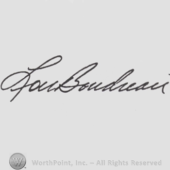 Mark with Signature: Lou Boudreau. | #567972