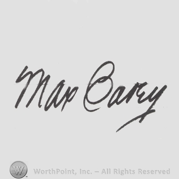 Mark with Signature: Max Carey. | #567984