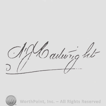Mark with Signature: Alexander Cartwright. | #567985
