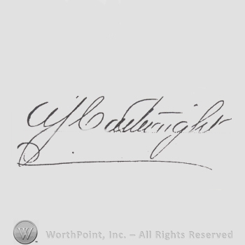 Mark with Signature: Alexander Cartwright. | #567986