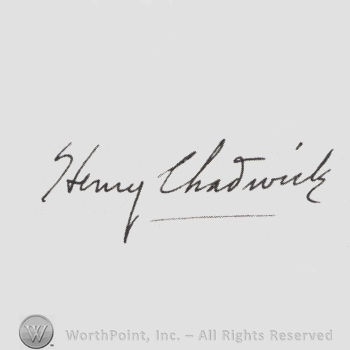 Mark with Signature: Henry Chadwick. | #567987