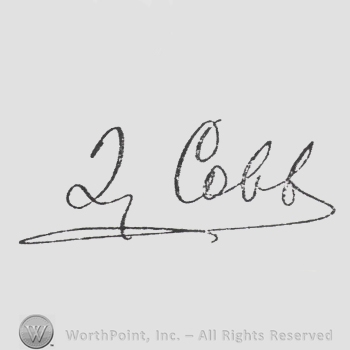 Mark with Signature: Ty Cobb. | #567999