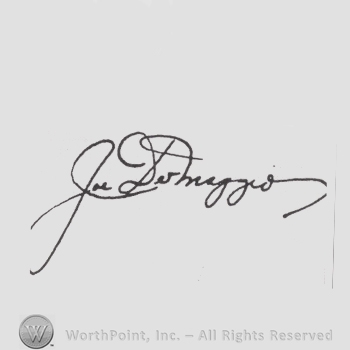 Mark with Signature: Joe DiMaggio. | #568027