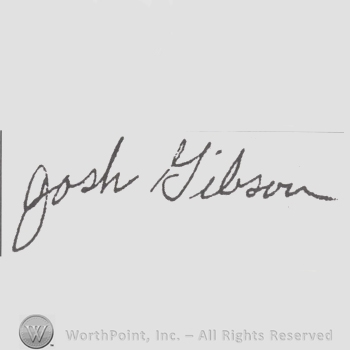 Mark with Signature: Josh Gibson. | #568053