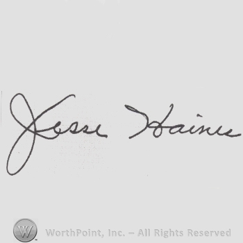Mark with Signature: Jesse Haines. | #568067