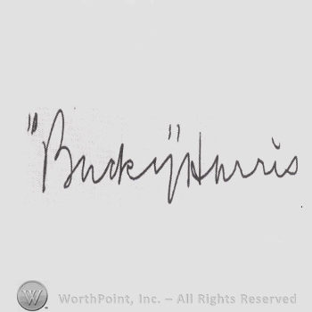 Mark with Signature: Bucky Harris. | #568071