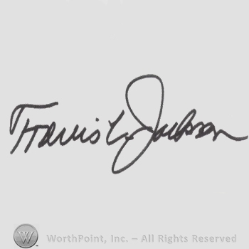 Mark with Signature: Travis Jackson. | #568087