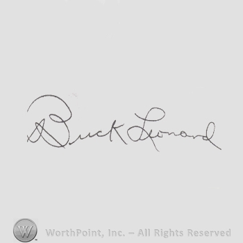 Mark with Signature: Buck Leonard. | #568113