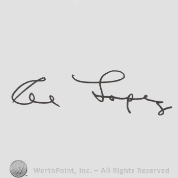 Mark with Signature: Al Lopez. | #568119