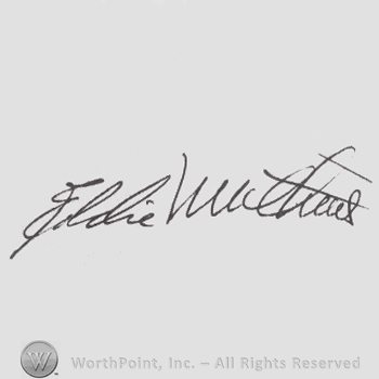 Mark with Signature: Eddie Mathews. | #568134