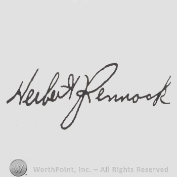 Mark with Signature: Herb Pennock. | #568158