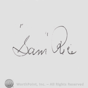 Mark with Signature: Sam Rice. | #568164