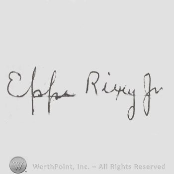 Mark with Signature: Eppa Rixey. | #568166